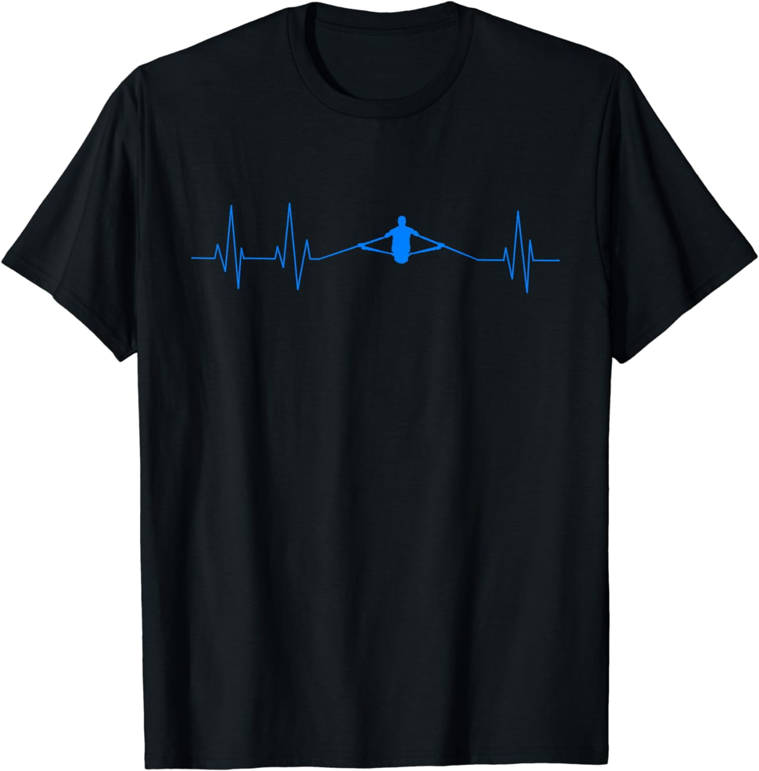 Funny Rowing Crew Gift | Cute Heartbeat Rowers Men Women T-Shirt ...