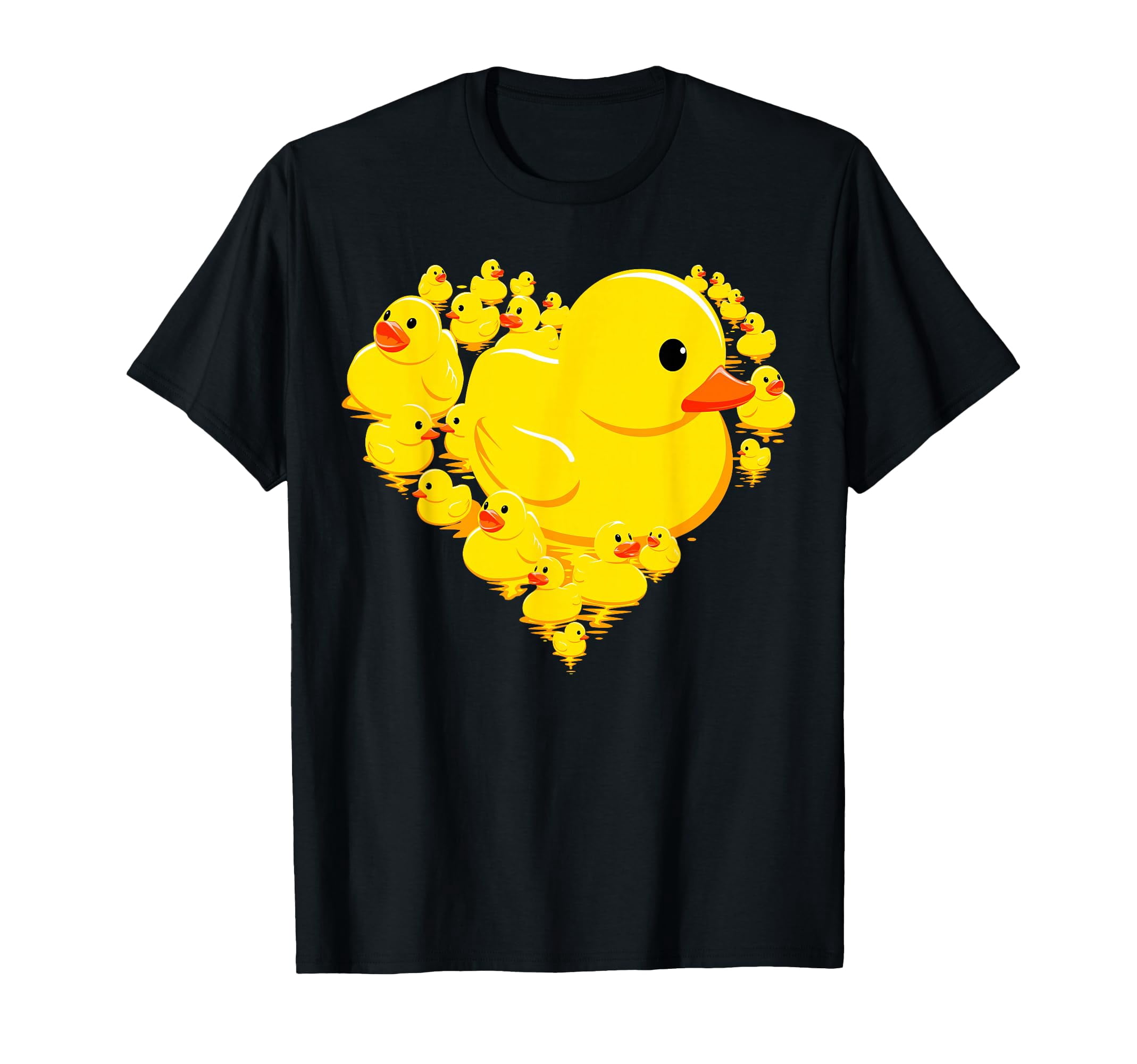Funny Rubber Duck Hearts Quack Ducky Valentine's Day Gifts T-Shirt ...