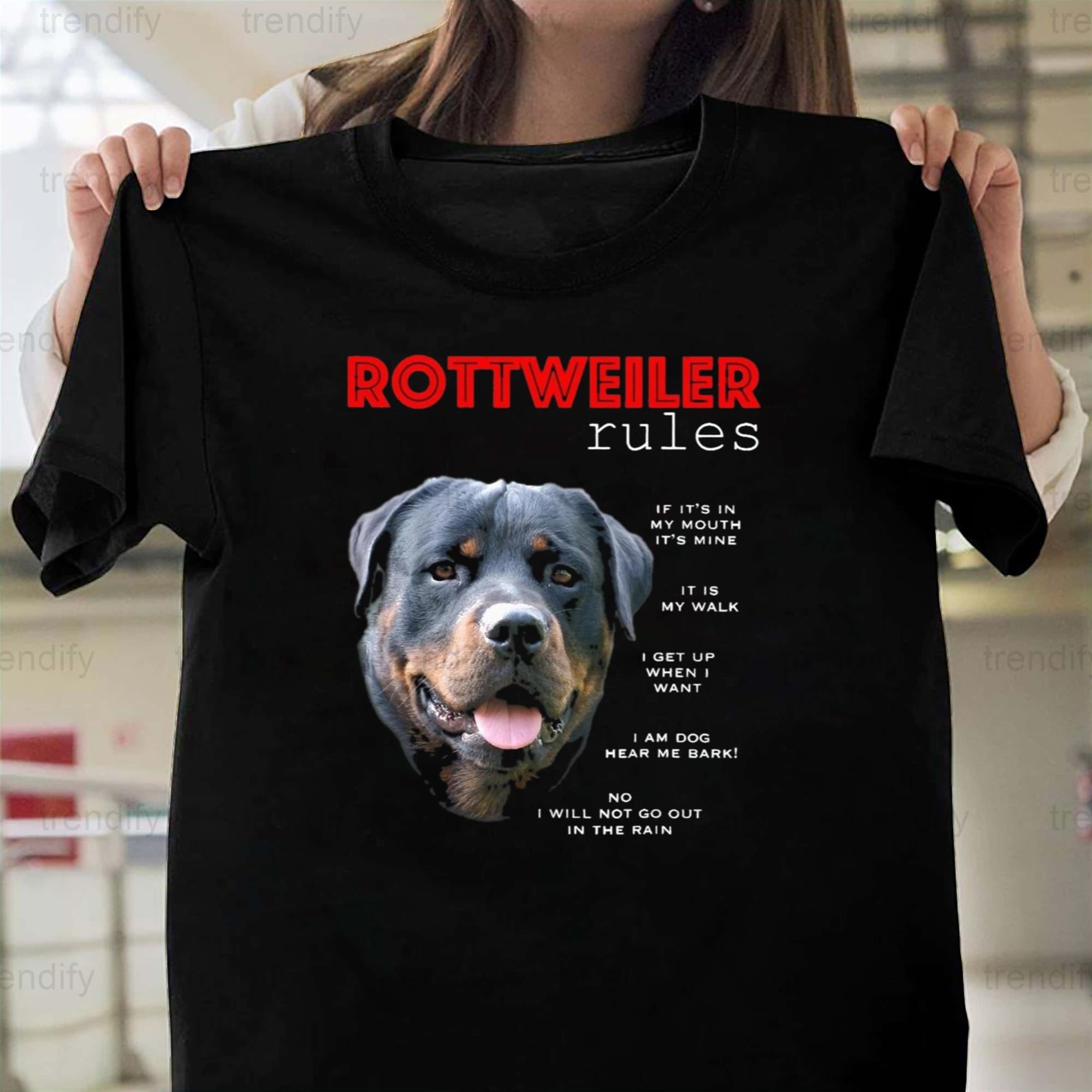 Funny Rules For The Owner Of A Rottweiler Dog Lover Themed, H9704 T ...