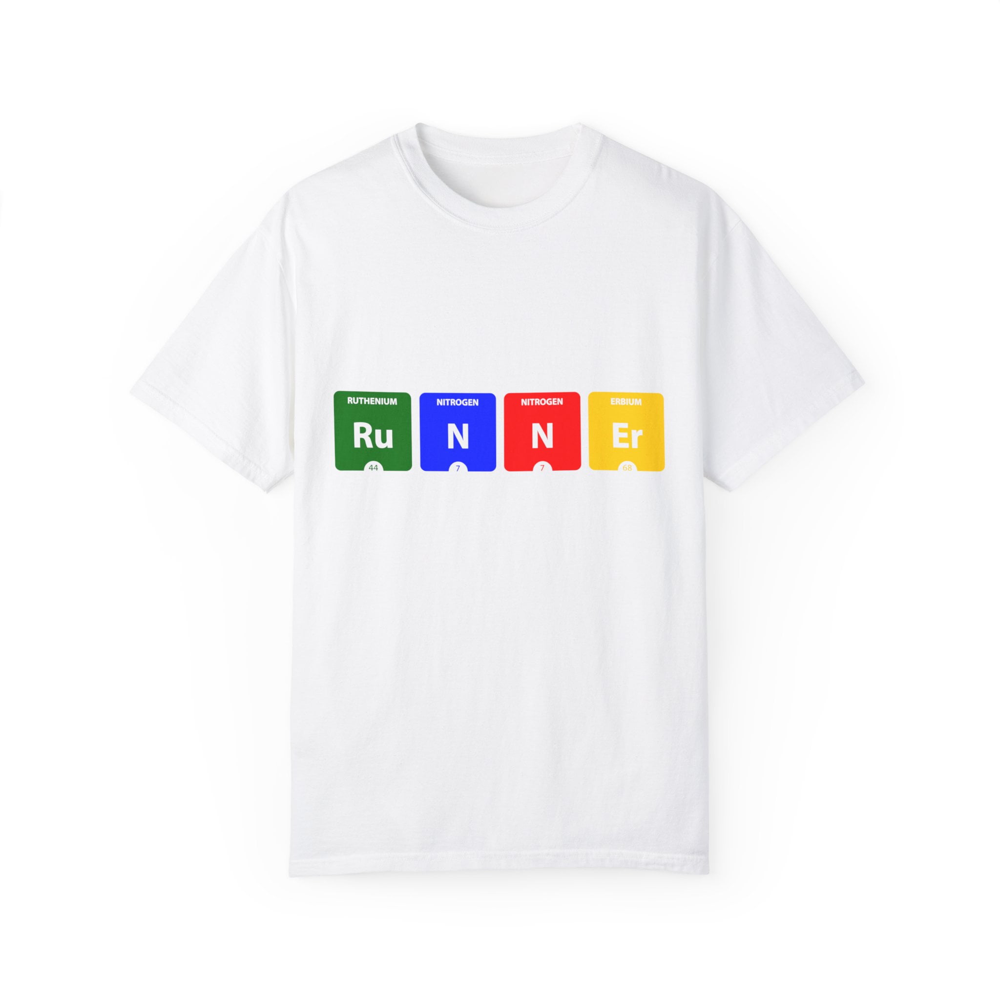 Funny Runner Periodic Table of Elements Unisex Garment-Dyed T-shirt ...