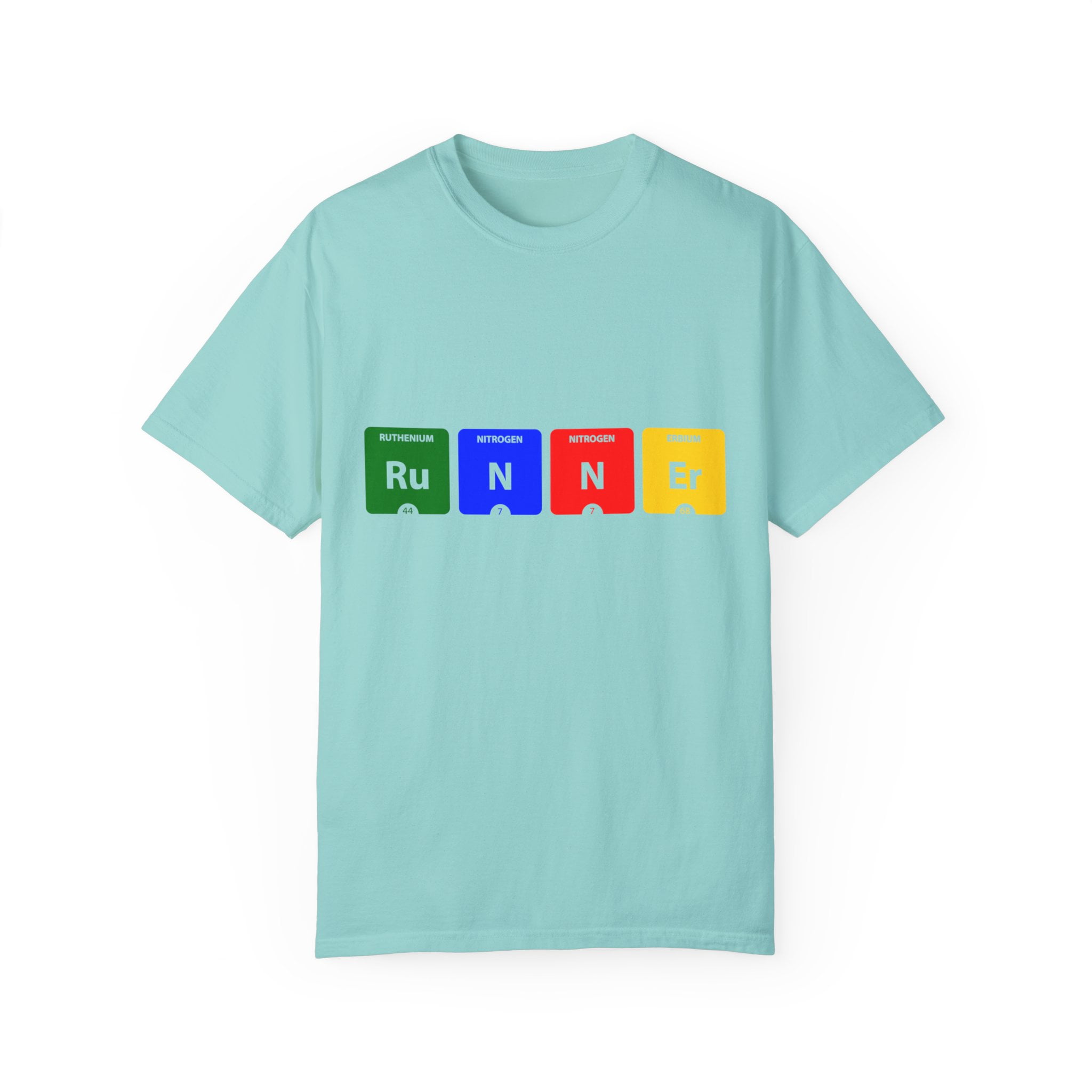 Funny Runner Periodic Table of Elements Unisex Garment-Dyed T-shirt ...