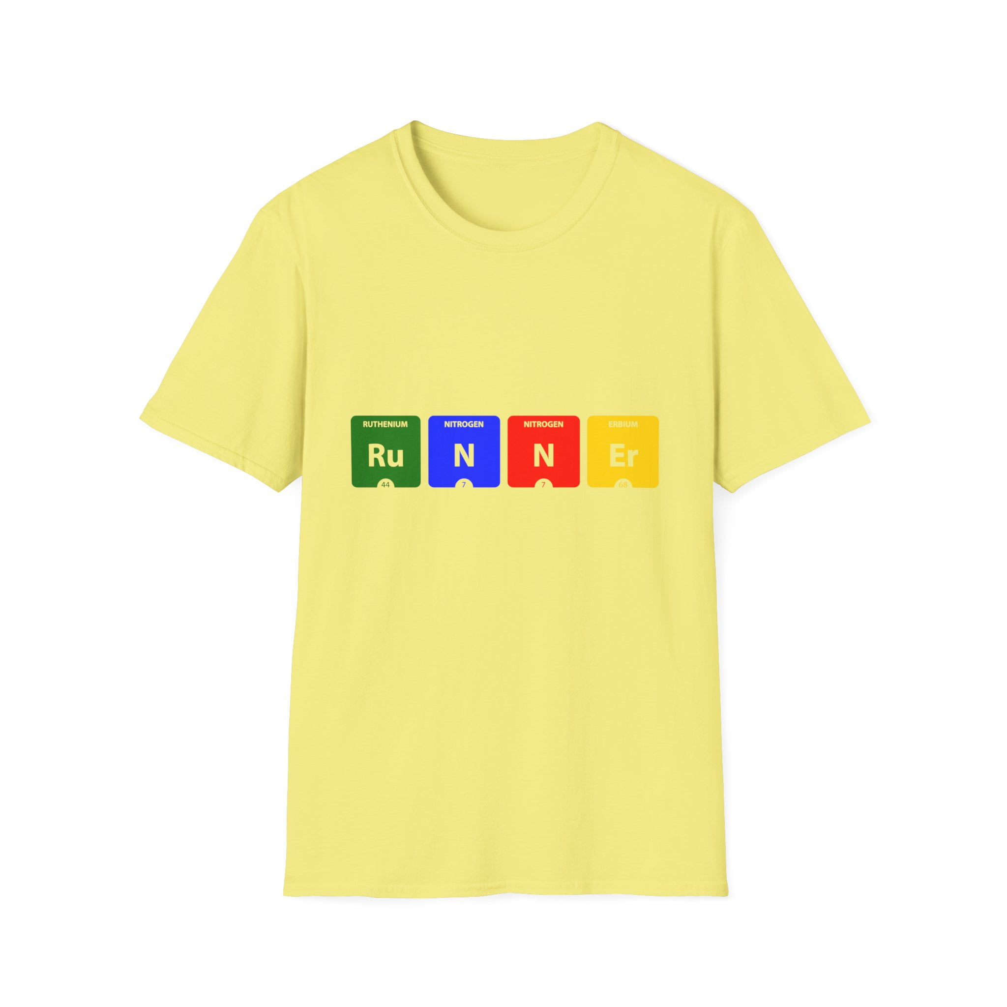 Funny Runner Periodic Table of Elements Unisex Softstyle T-Shirt ...