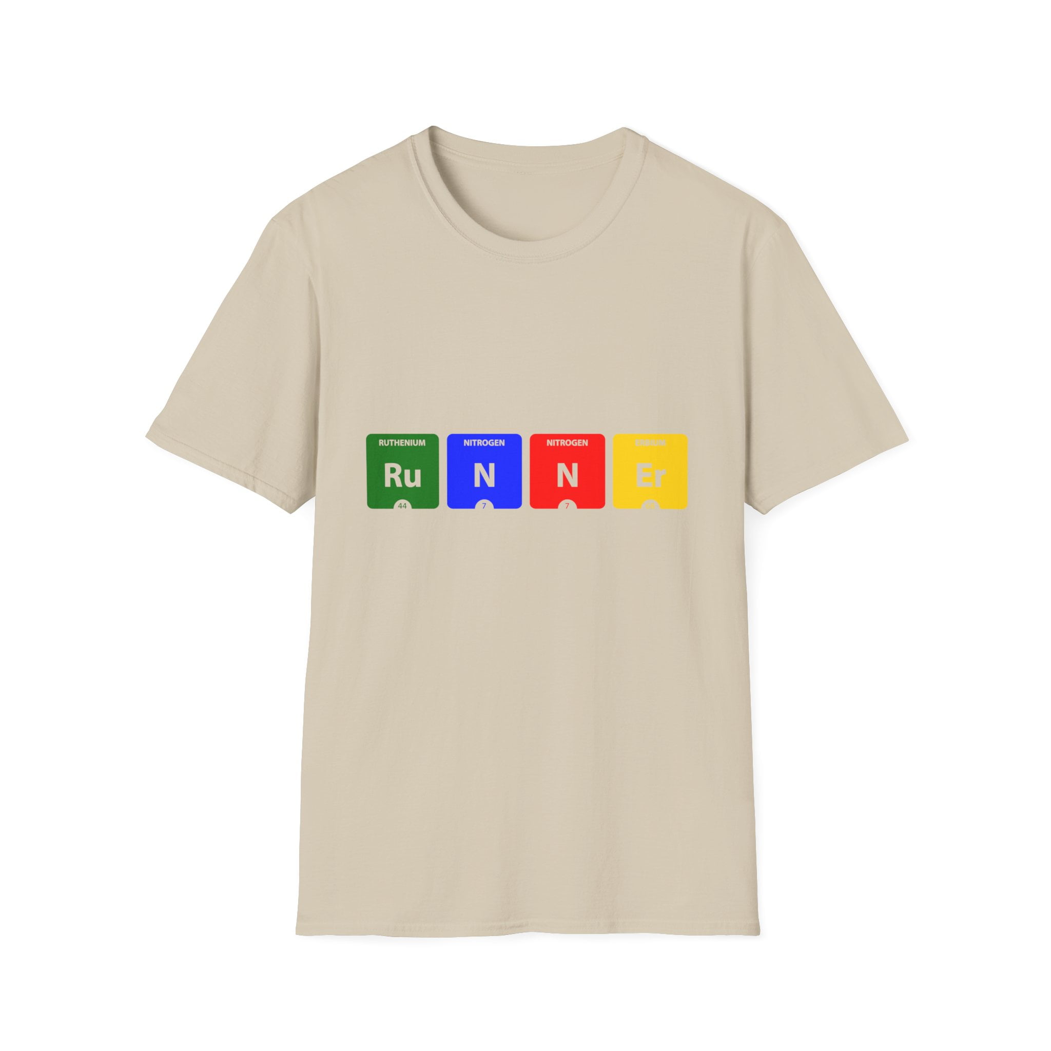 Funny Runner Periodic Table of Elements Unisex Softstyle T-Shirt ...