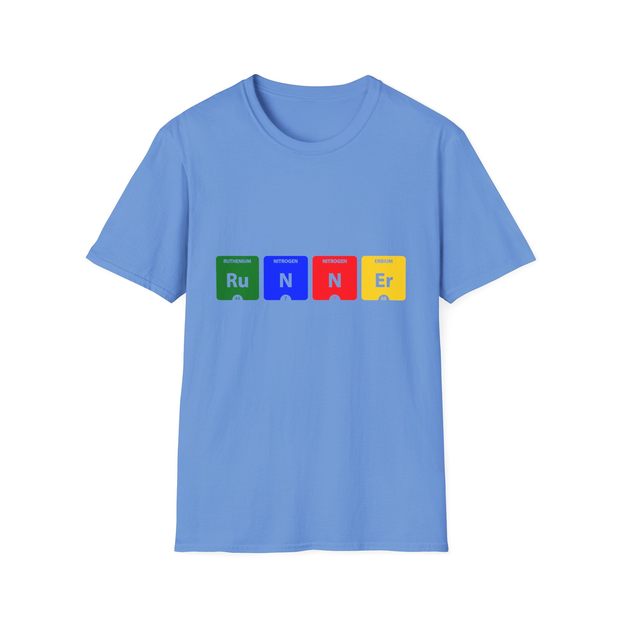 Funny Runner Periodic Table of Elements Unisex Softstyle T-Shirt ...