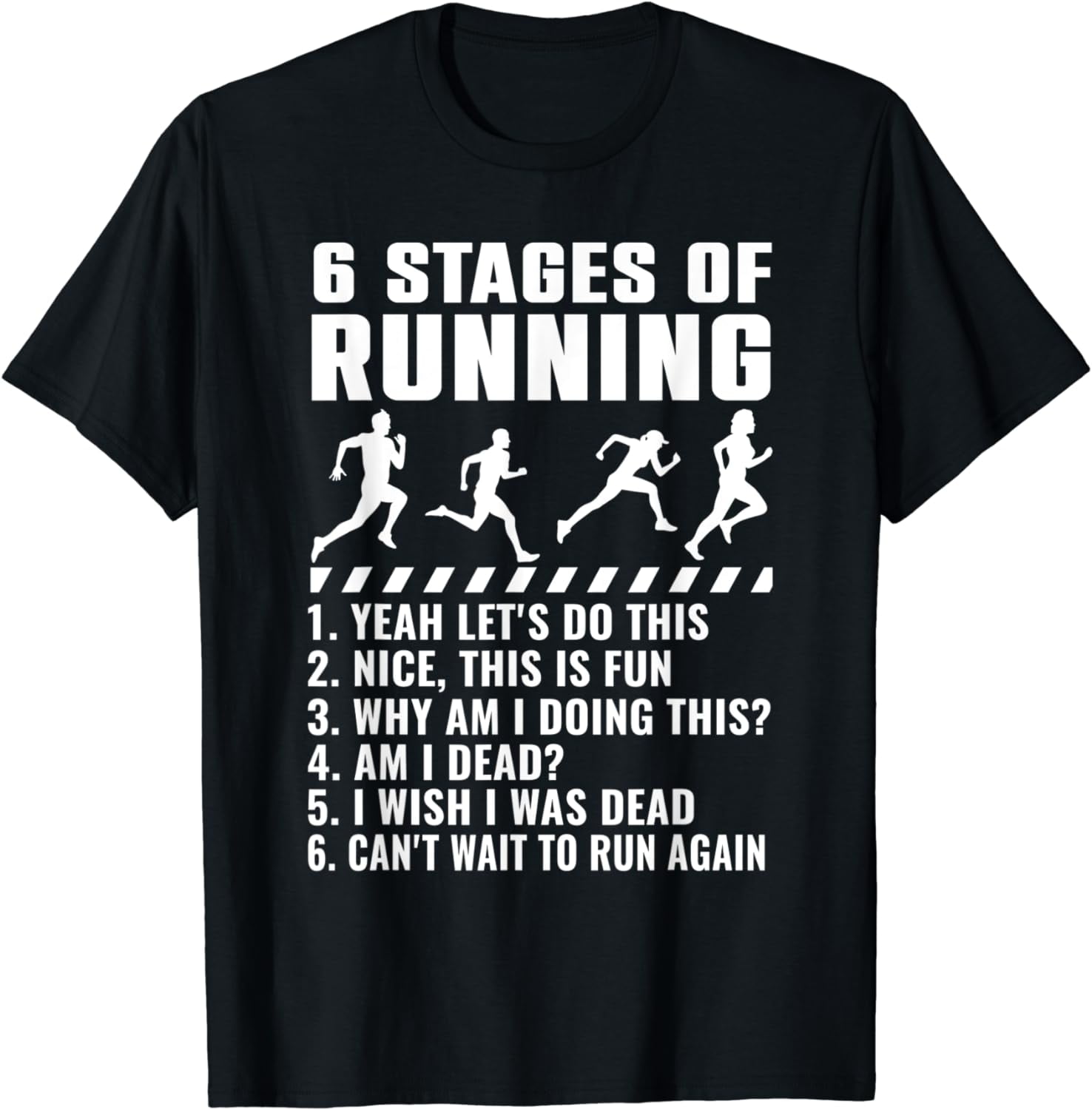 Funny Running Can't Wait To Run Again Runner T-Shirt - Walmart.com