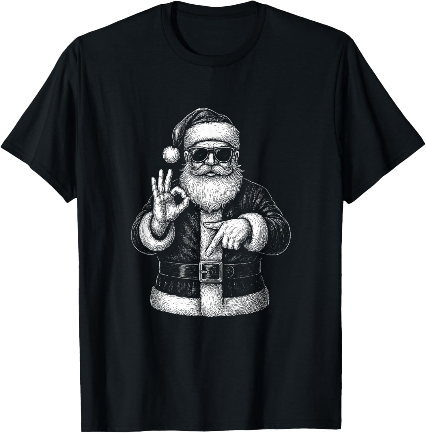 Funny Santa 6 7 Meme Design | Christmas Math Humor T-Shirt Tee ...