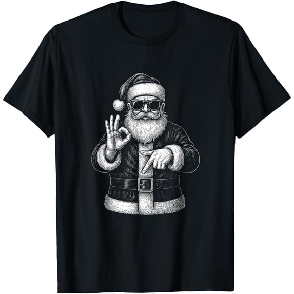Funny Santa 6 7 Meme Design | Christmas Math Humor T-Shirt Tee ...