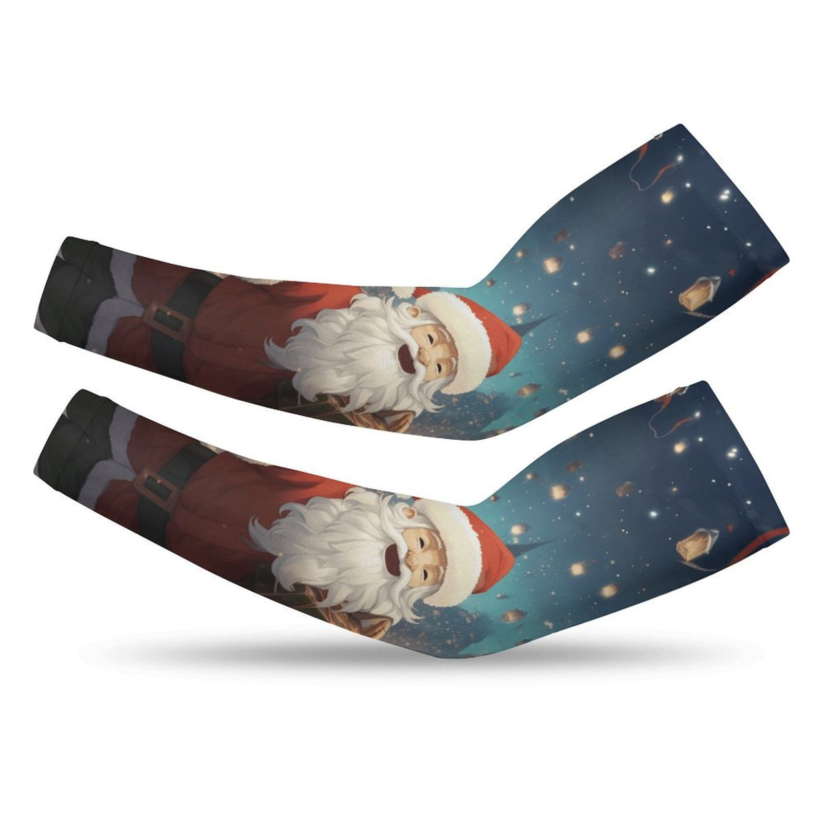 Funny Santa Claus Christmas Gardening Sleeves Farm Sun Protection Arm ...