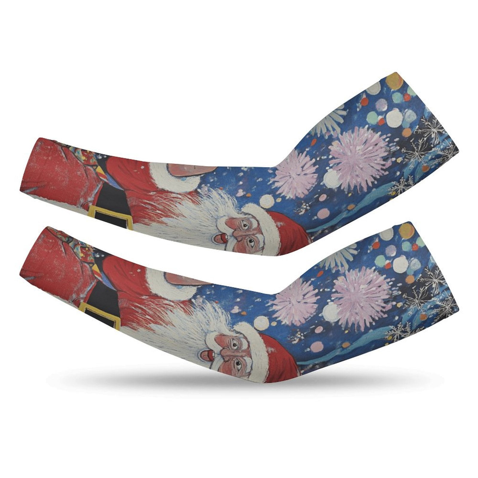 Funny Santa Claus Christmas Gardening Sleeves Farm Sun Protection Arm ...