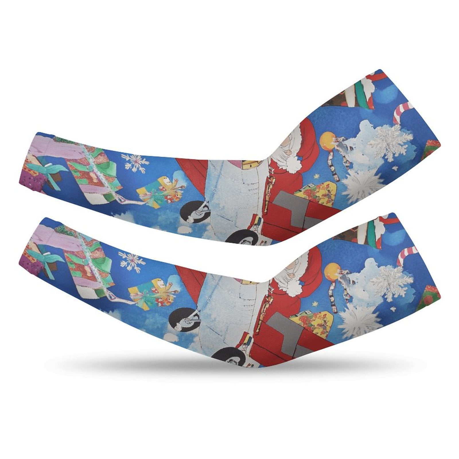 Funny Santa Claus Christmas Gardening Sleeves Farm Sun Protection Arm ...