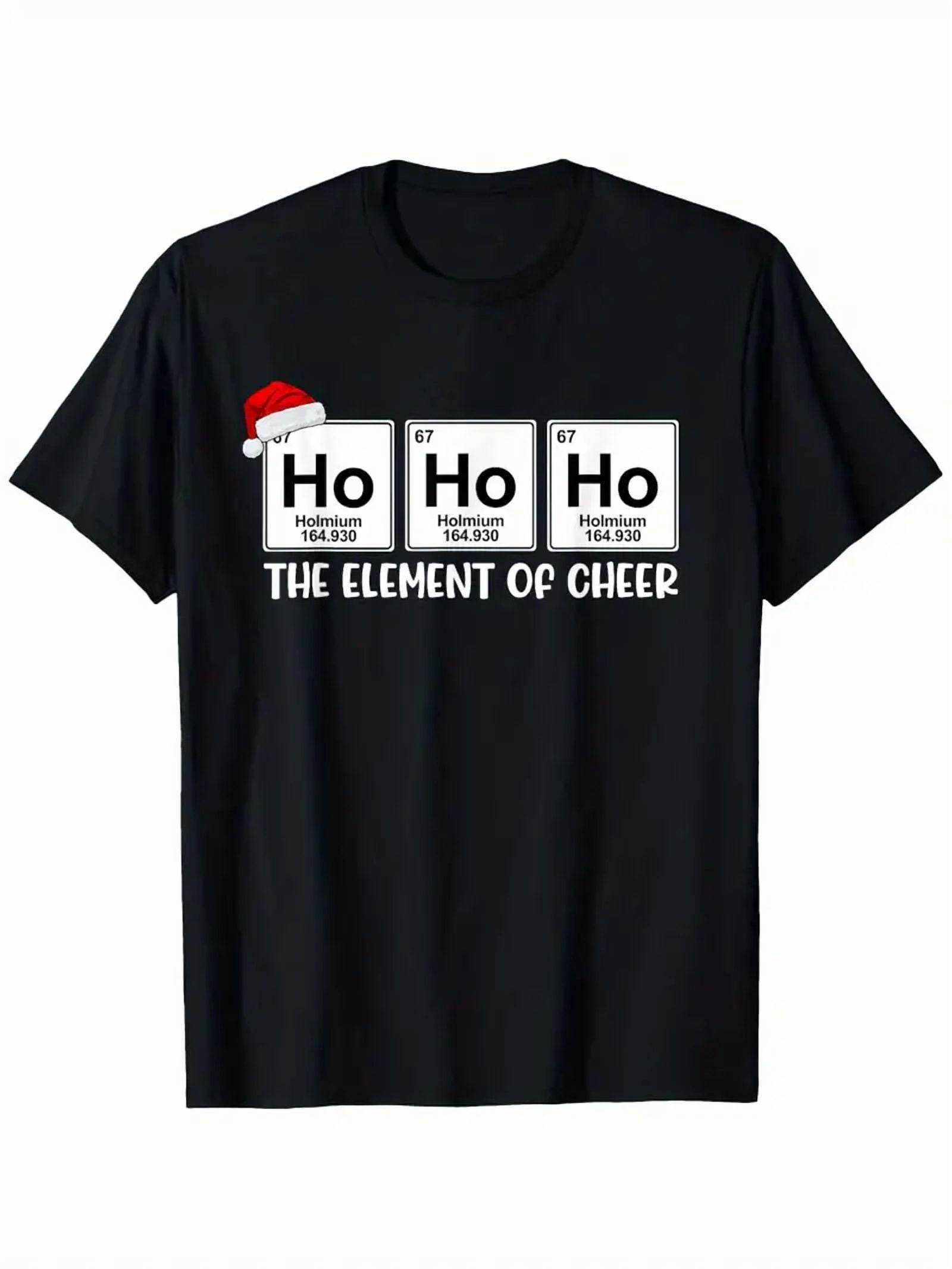 Funny Santa Periodic Table T-Shirt - Ho Ho Ho Christmas Chemistry ...