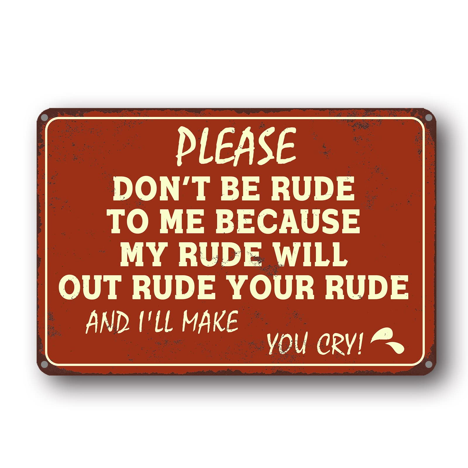 Funny Sarcastic Metal Sign Wall Decor Man Cave Bar, Cool Stuff for your ...