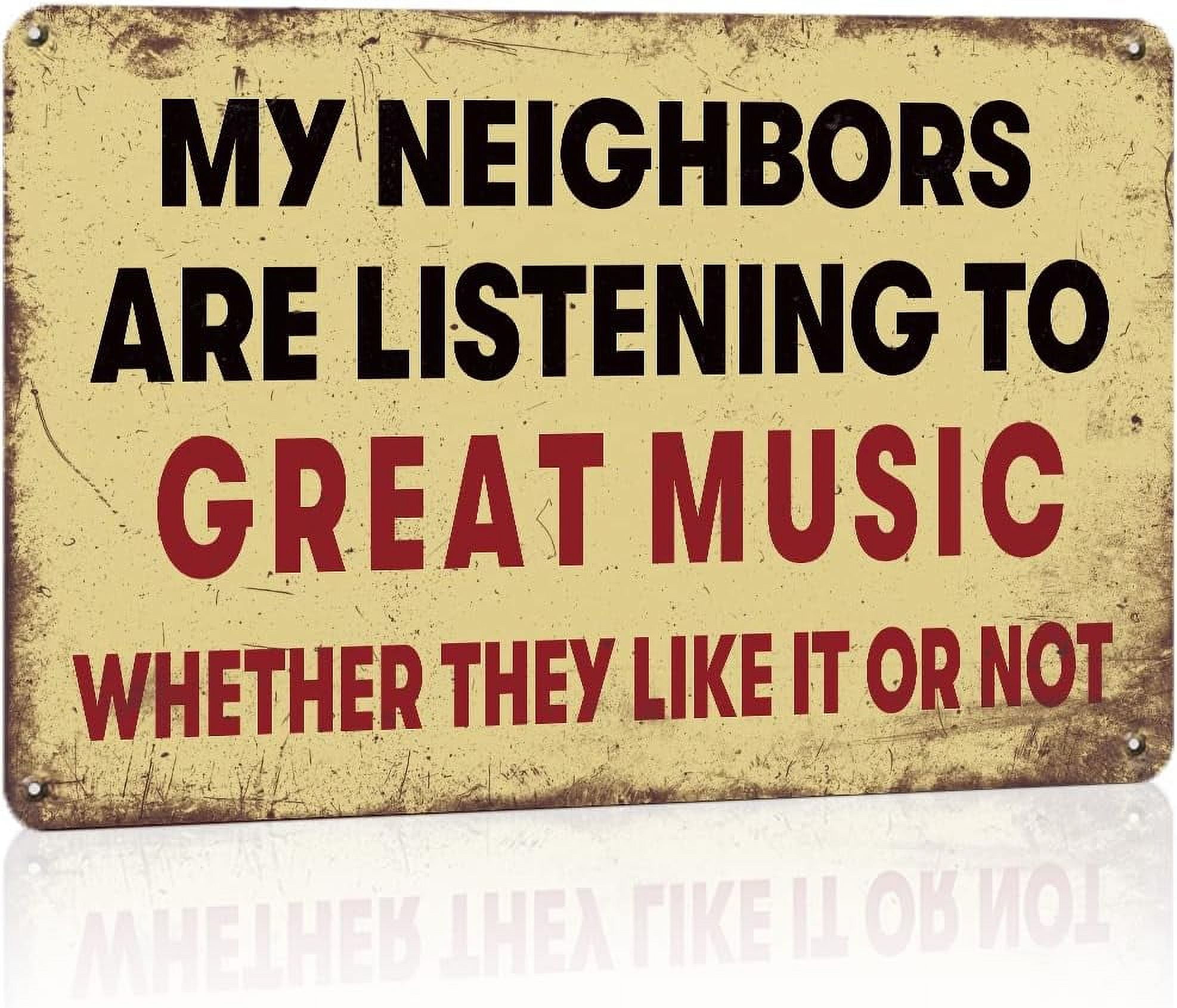 Funny Sarcastic Metal Signs for Garage, Man Cave Home Bar Sign Music ...