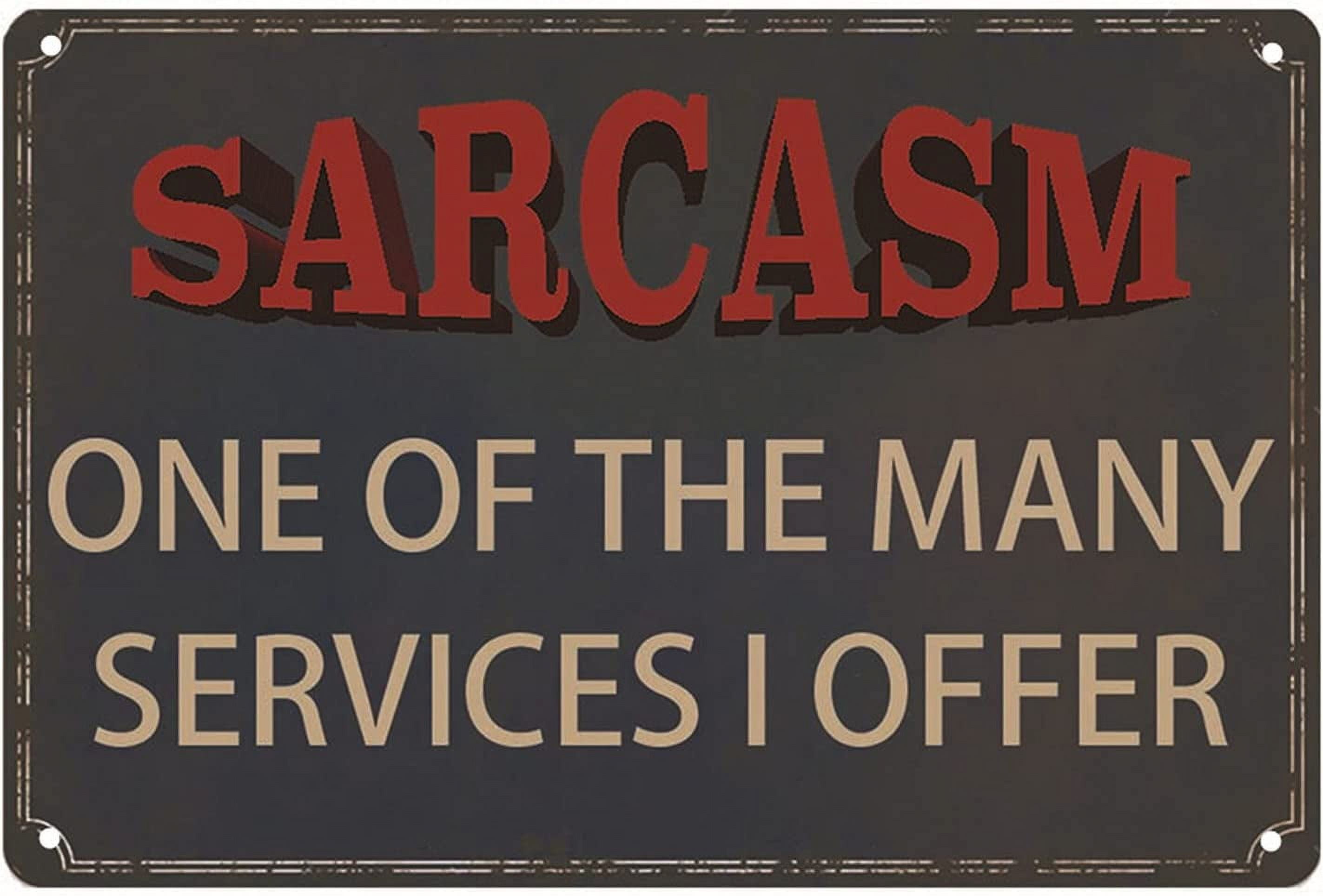 Funny Sarcastic Metal Signs For Garage Office Signs, Man Cave Bar ...