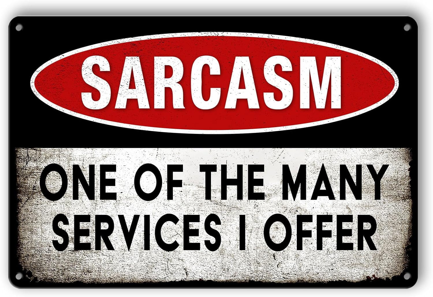 Funny Sarcastic Metal Tin Sign Man Cave Decor For Men Vintage Garage ...