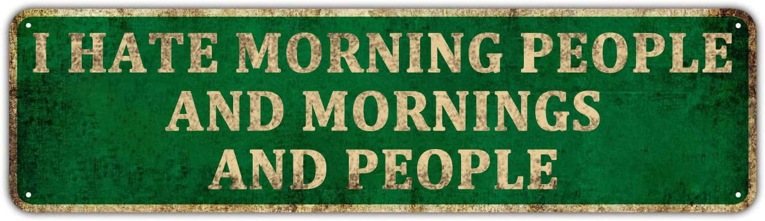 Funny Sarcastic Work Office Retail Metal Tin Sign Humor Home Wall Decor ...