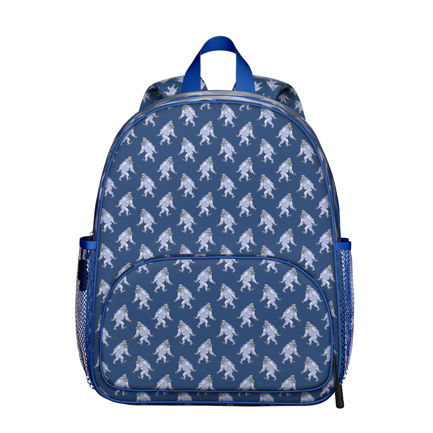 Funny Sasquatch Student Backpack – Bigfoot Footprint and Wilderness ...