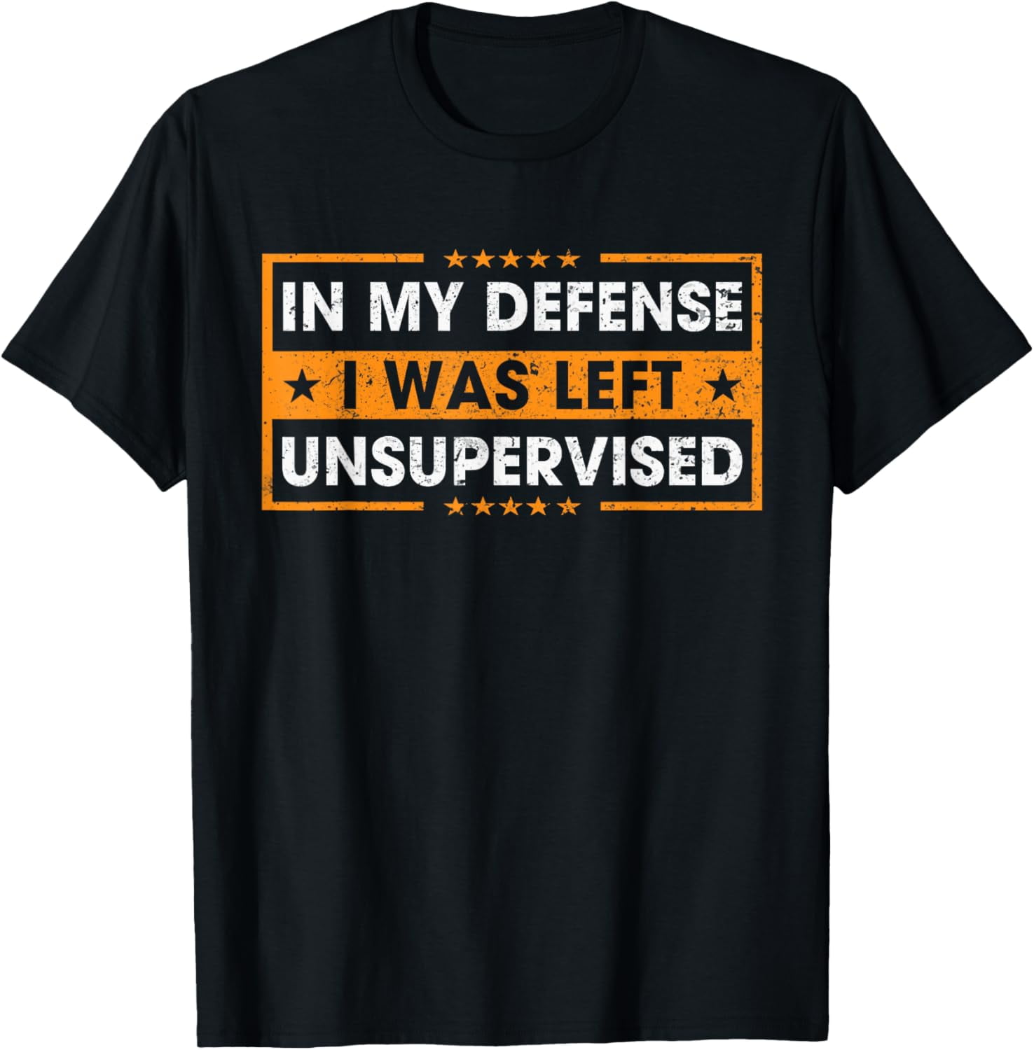 Funny Saying In My Defense I Was Left Unsupervised Retro T-Shirt ...