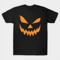Funny Scary Jack O' Lantern Pumpkin Face Orange Version Artwork Print ...