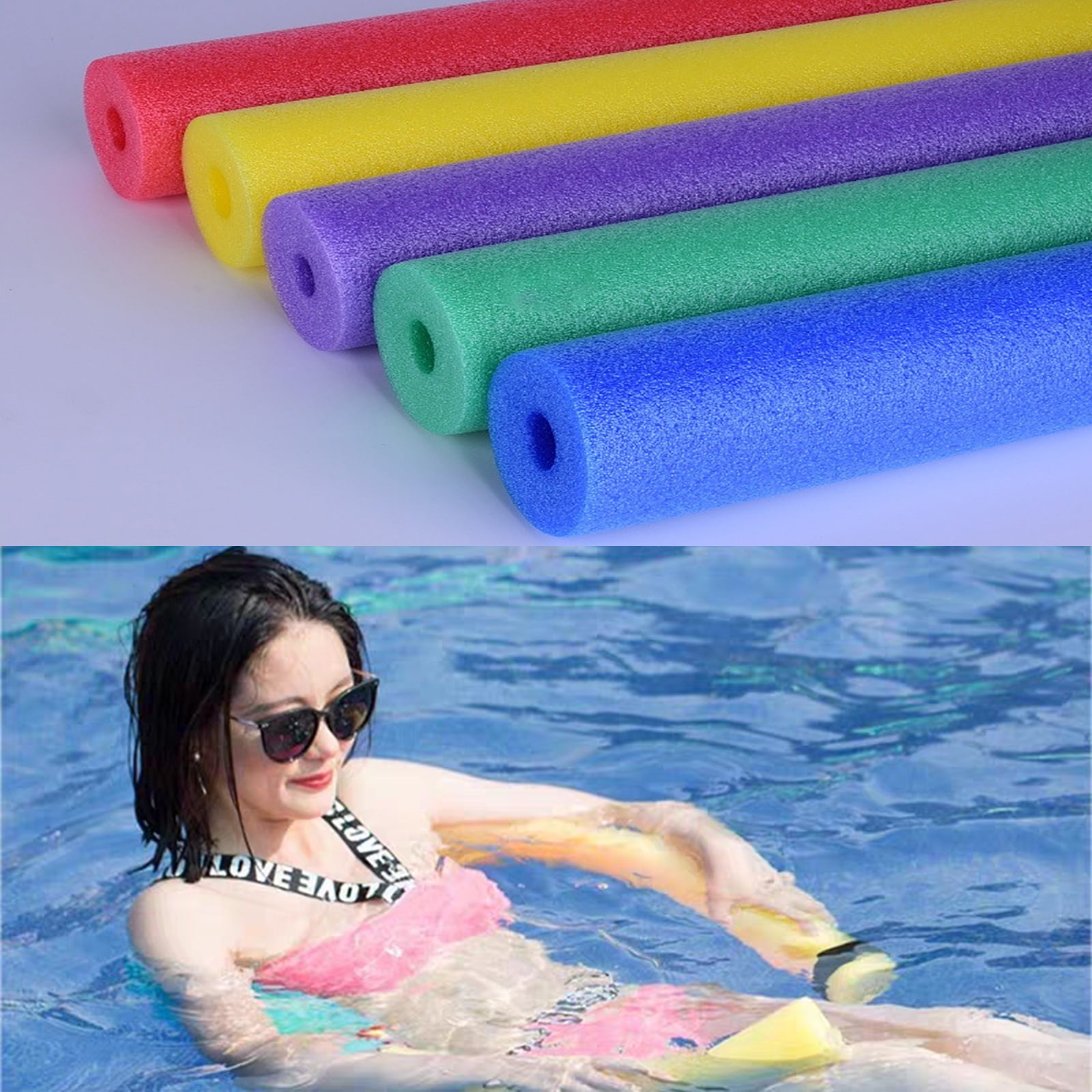 Noodles for Swimming Pools, Pool Noodle, Large Hollow Foam Pool Swim Noodle, Bright Foam Noodles ...