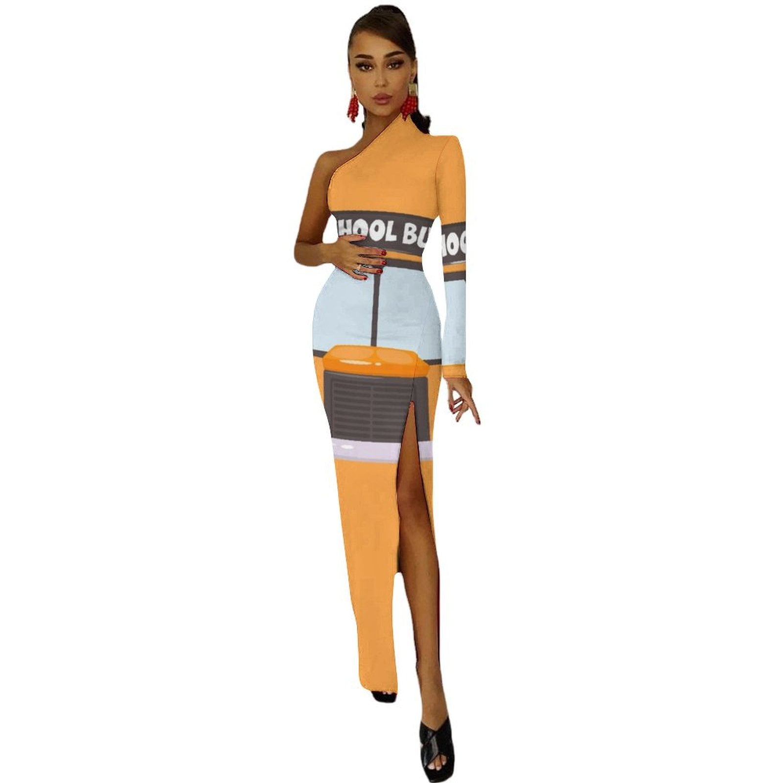 Funny School Bus Dress Up Truck school bus driver Costume Half Dleeve ...