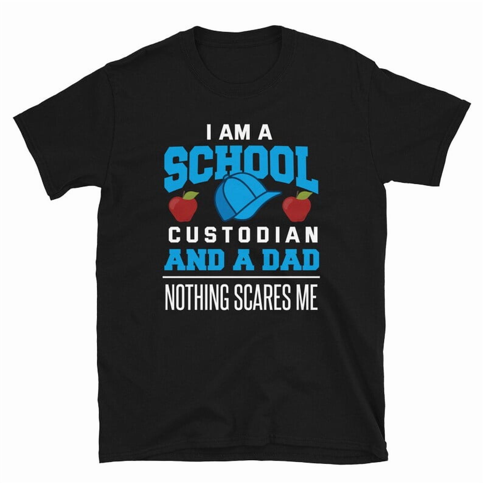 Funny School Custodian Shirt Janitor Gift Cleaning Staff Humor Graphic ...