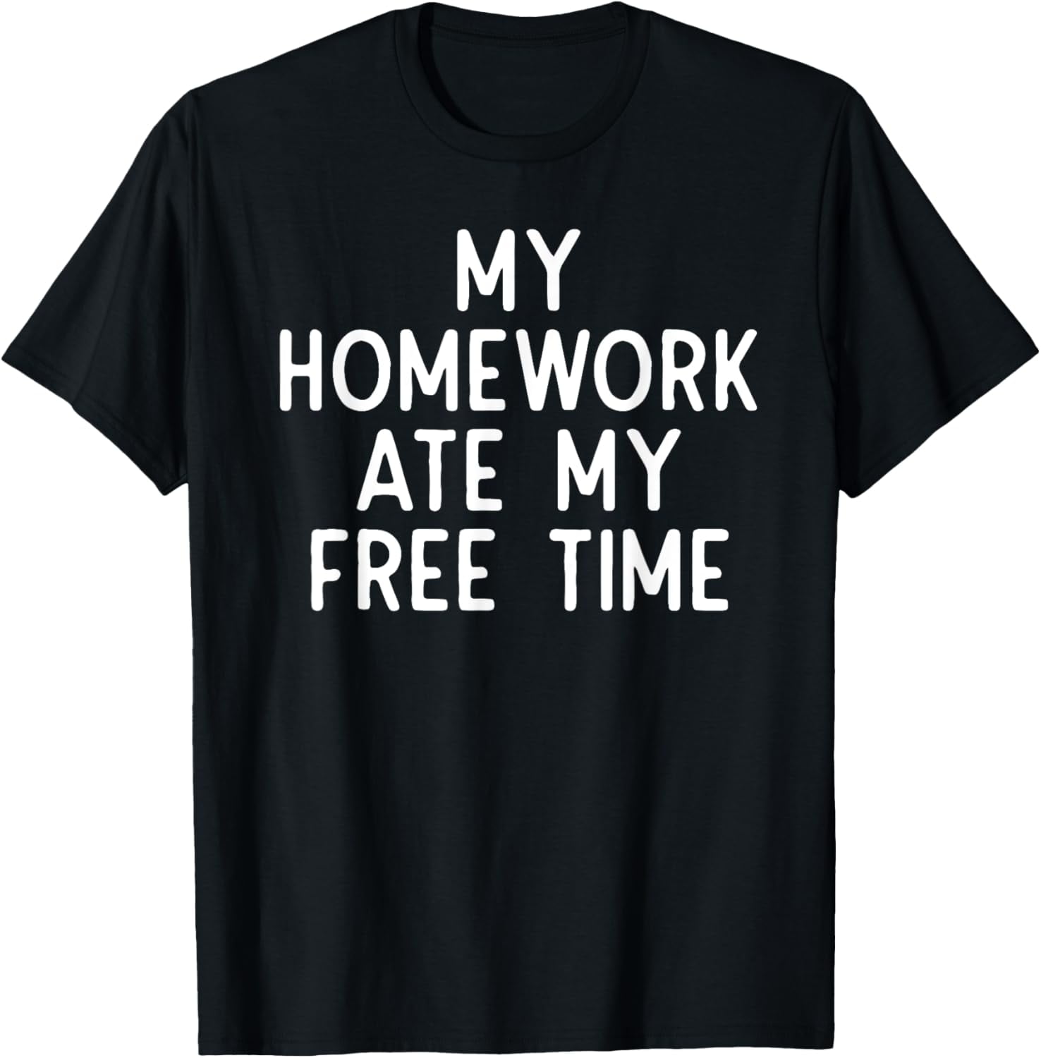 Funny School Homework Gift For Kids Teens Humor Joke T-Shirt - Walmart.com
