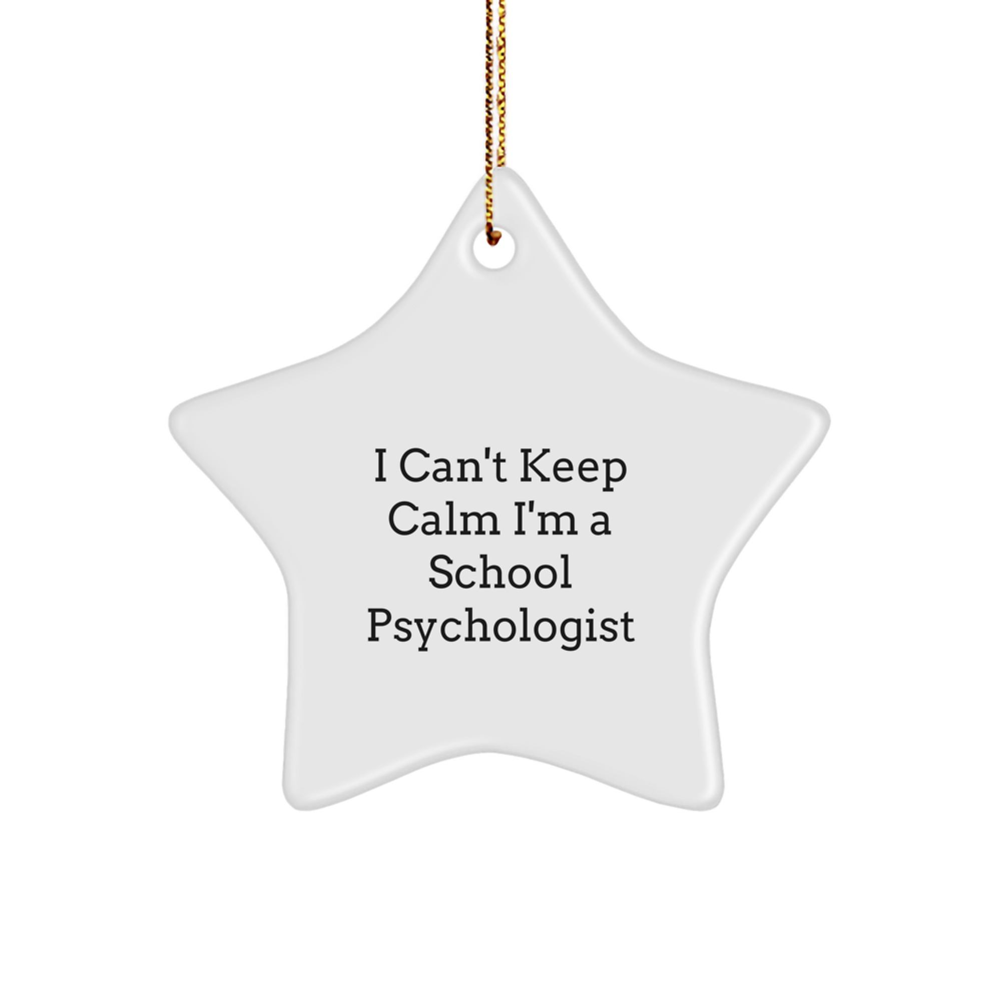 Funny School Psychologist Christmas Star Ornament Gifts from Friends ...