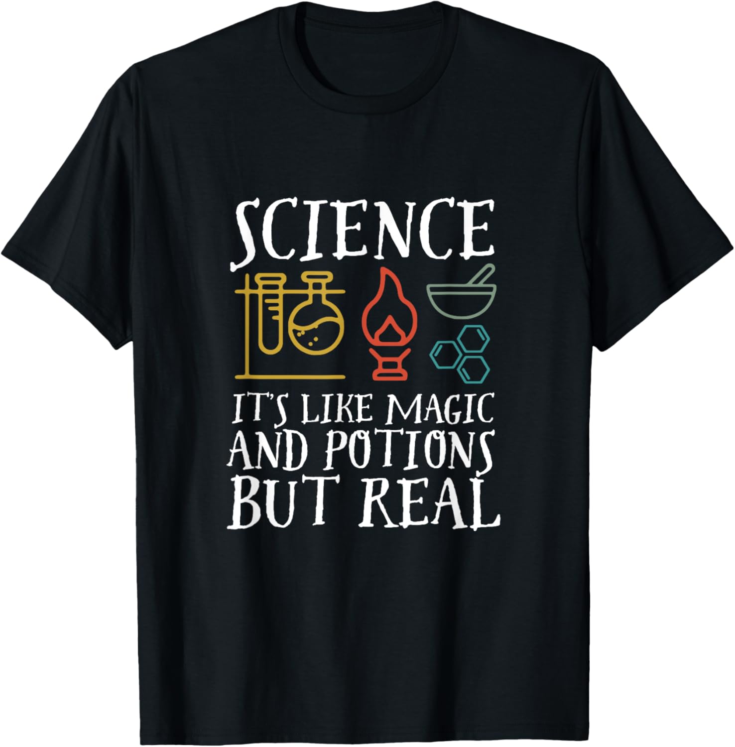 Funny Science Is Real T-shirt for Nerd and Geek Scientist - Walmart.com