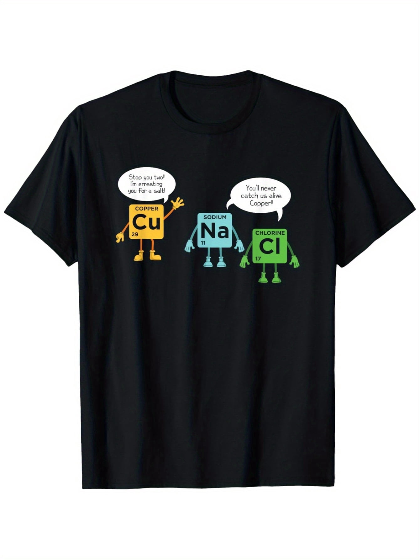 Funny Science Pun T-Shirt Periodic Table Chemistry Humor Graphic Tee ...