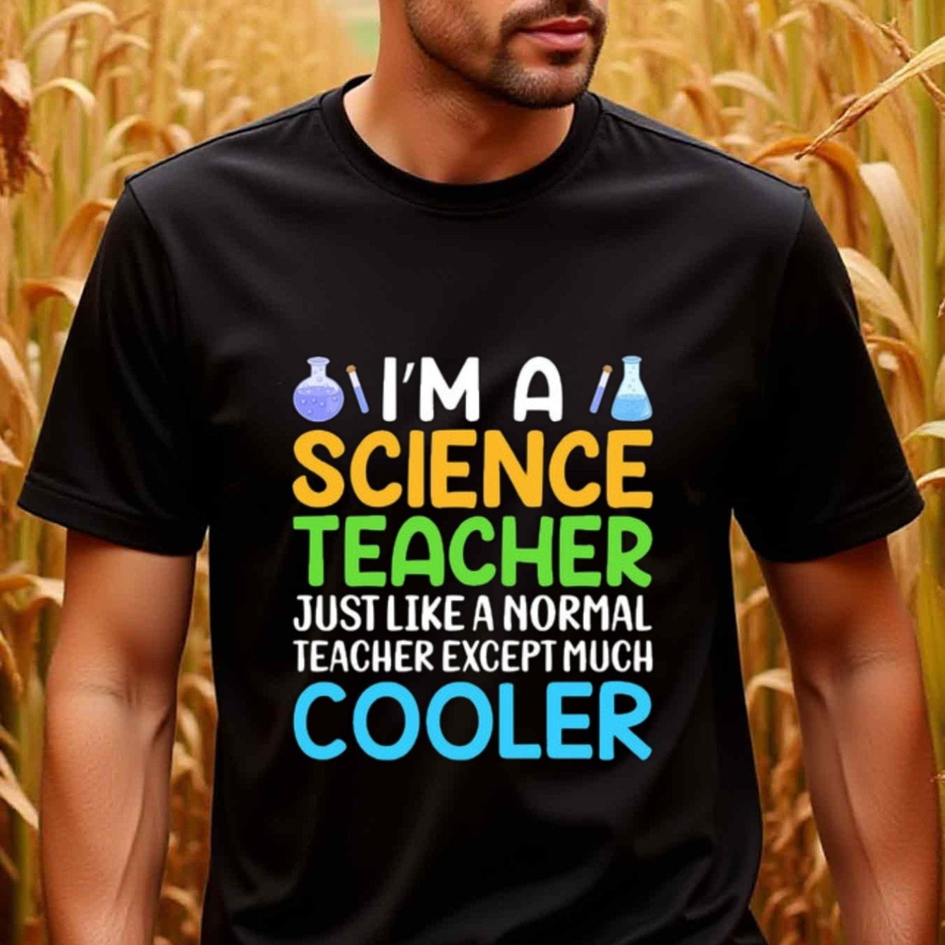 Funny Science Teacher T-Shirt - "I'm a Science Teacher Just Like Normal ...