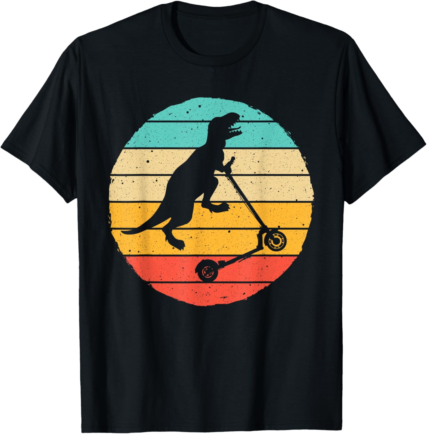 Funny Scooter Dinosaur T-rex Stunt Designs For Men Women T-Shirt ...