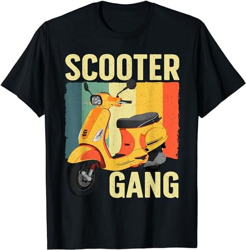Funny Scooter Gang Design For Men Women Scooter Motor Lovers T-Shirt ...