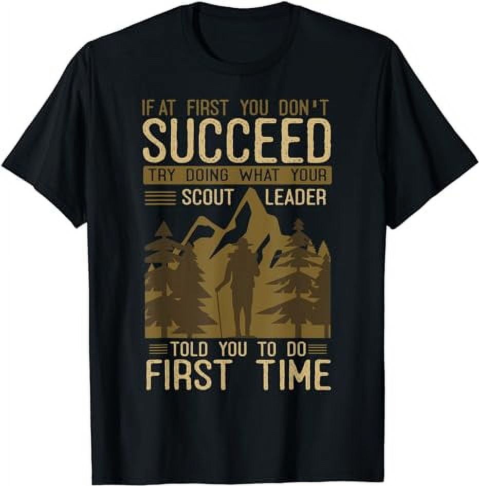 Funny Scout Leader Shirt, Cub, Camping, Hiking & Scouting T-Shirt ...