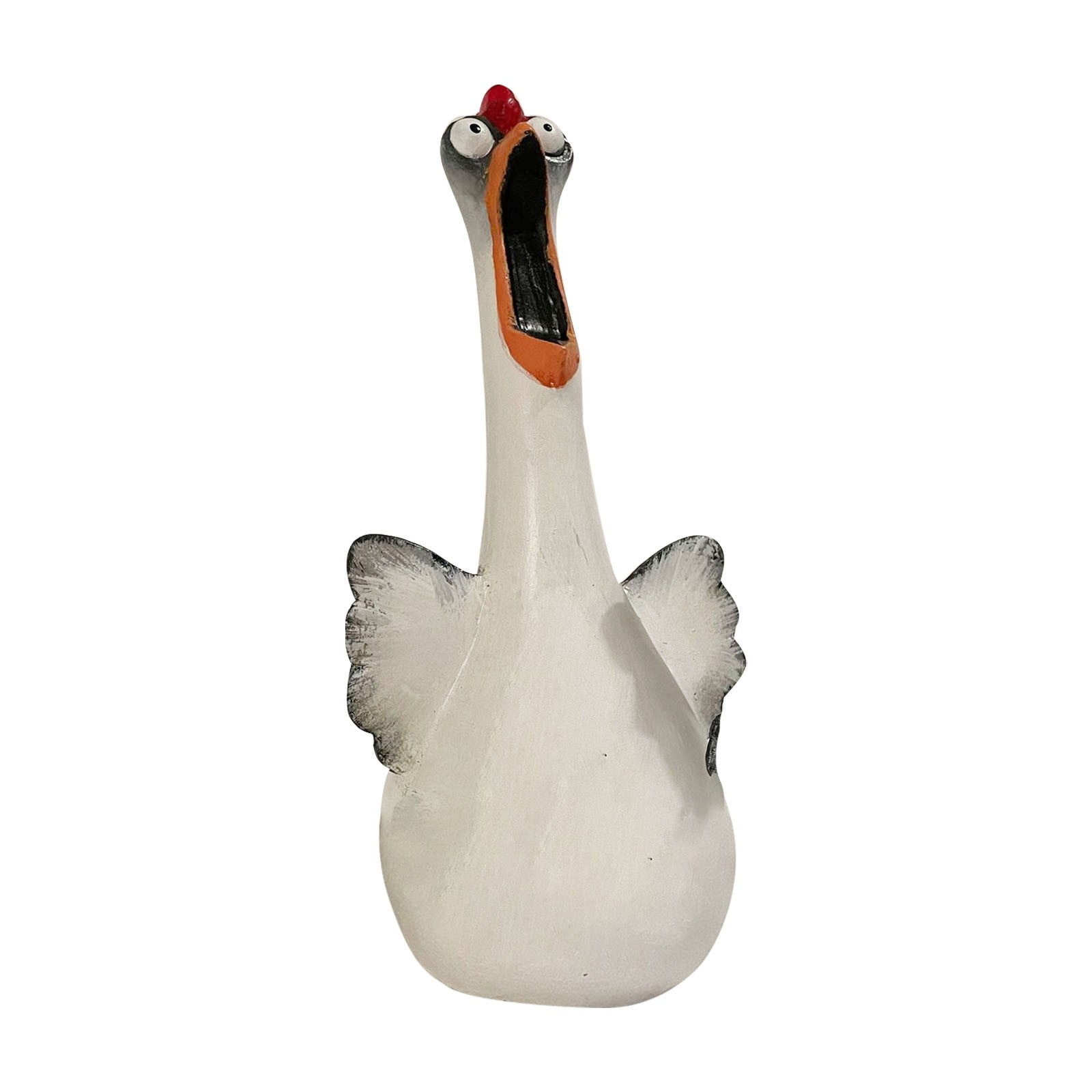 Funny Screaming Chicken Decor - Whimsical Resin Chicken Statue with ...