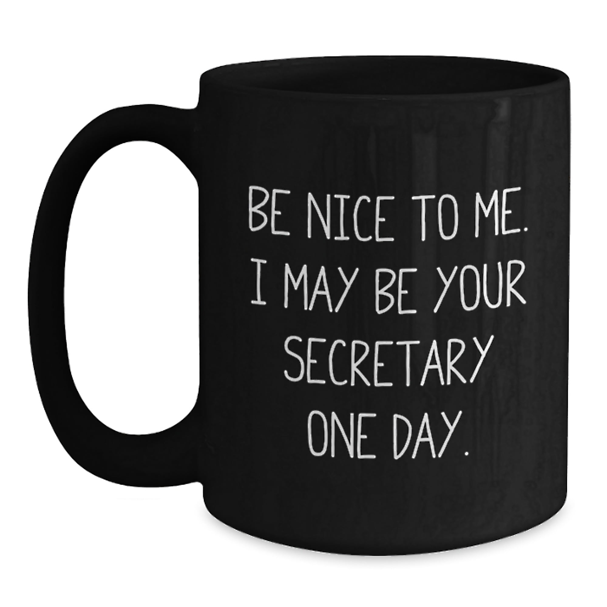 Funny Secretary Christmas Unique Gifts from Friends, Black Coffee Mug ...