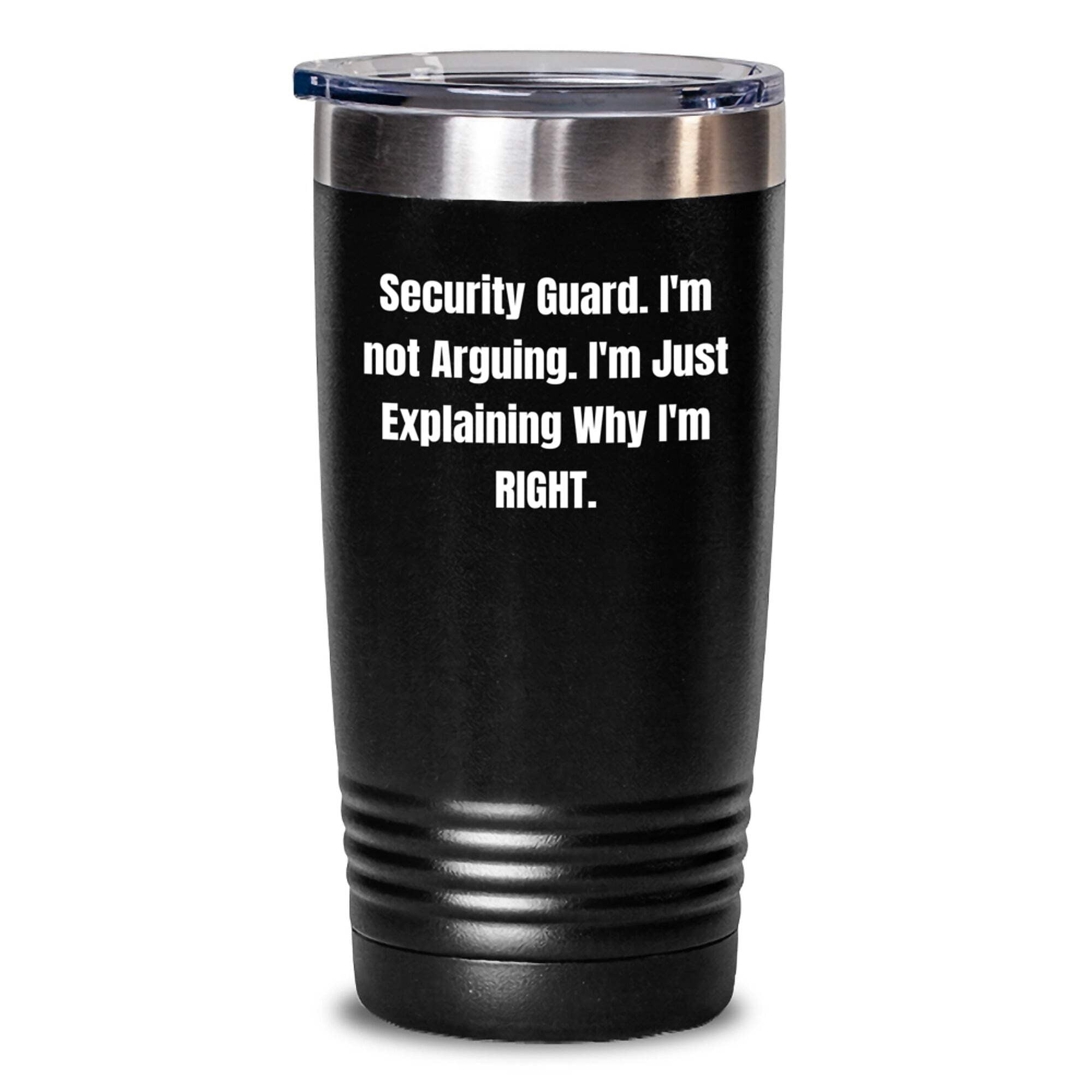 Funny Security Guard Gifts from Family, Christmas Unique Tumblers for ...