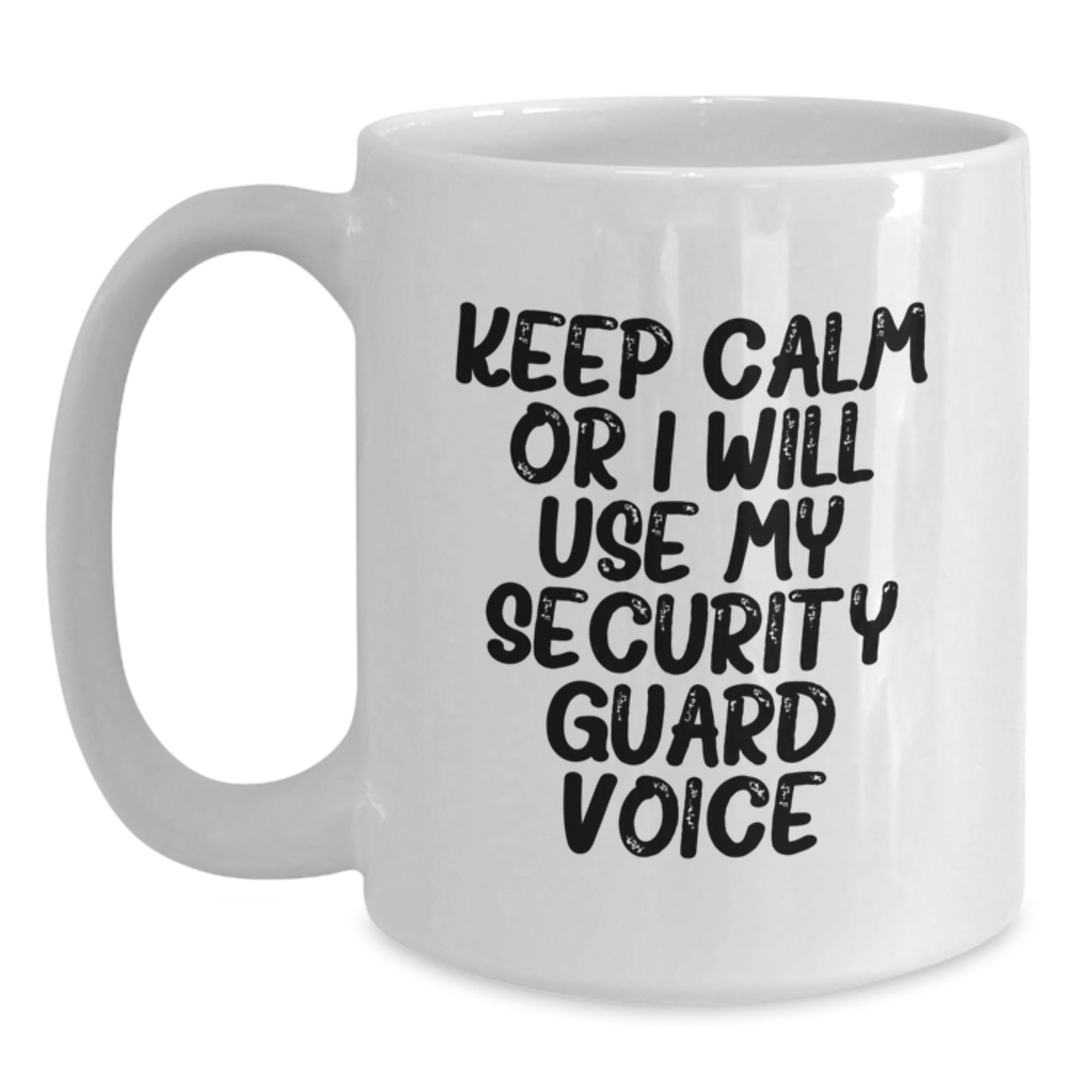 Funny Security Guard Gifts for Him from Friends - White Coffee Mug for ...