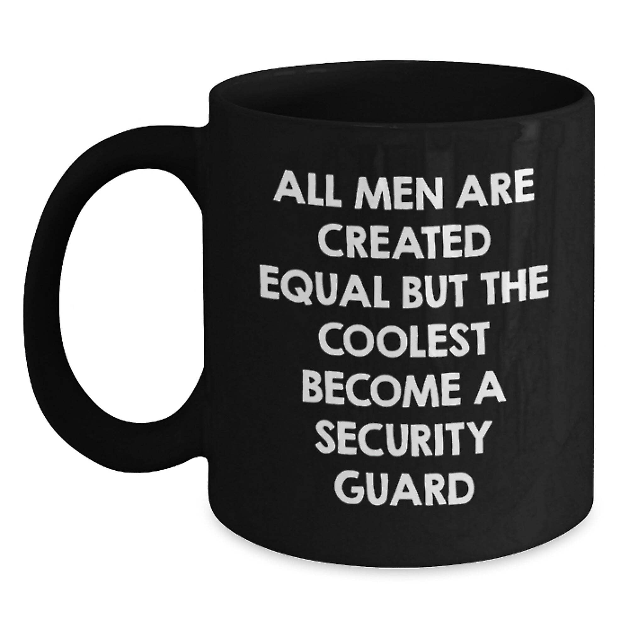 Funny Security Guard Gifts for Men from Family, Unique Black Coffee ...