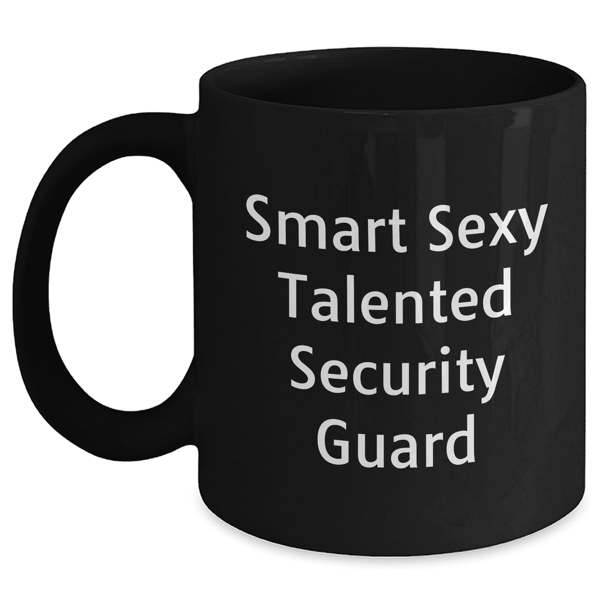 Funny Security Guard Gifts from Men to Security Guard Black Coffee Mugs ...