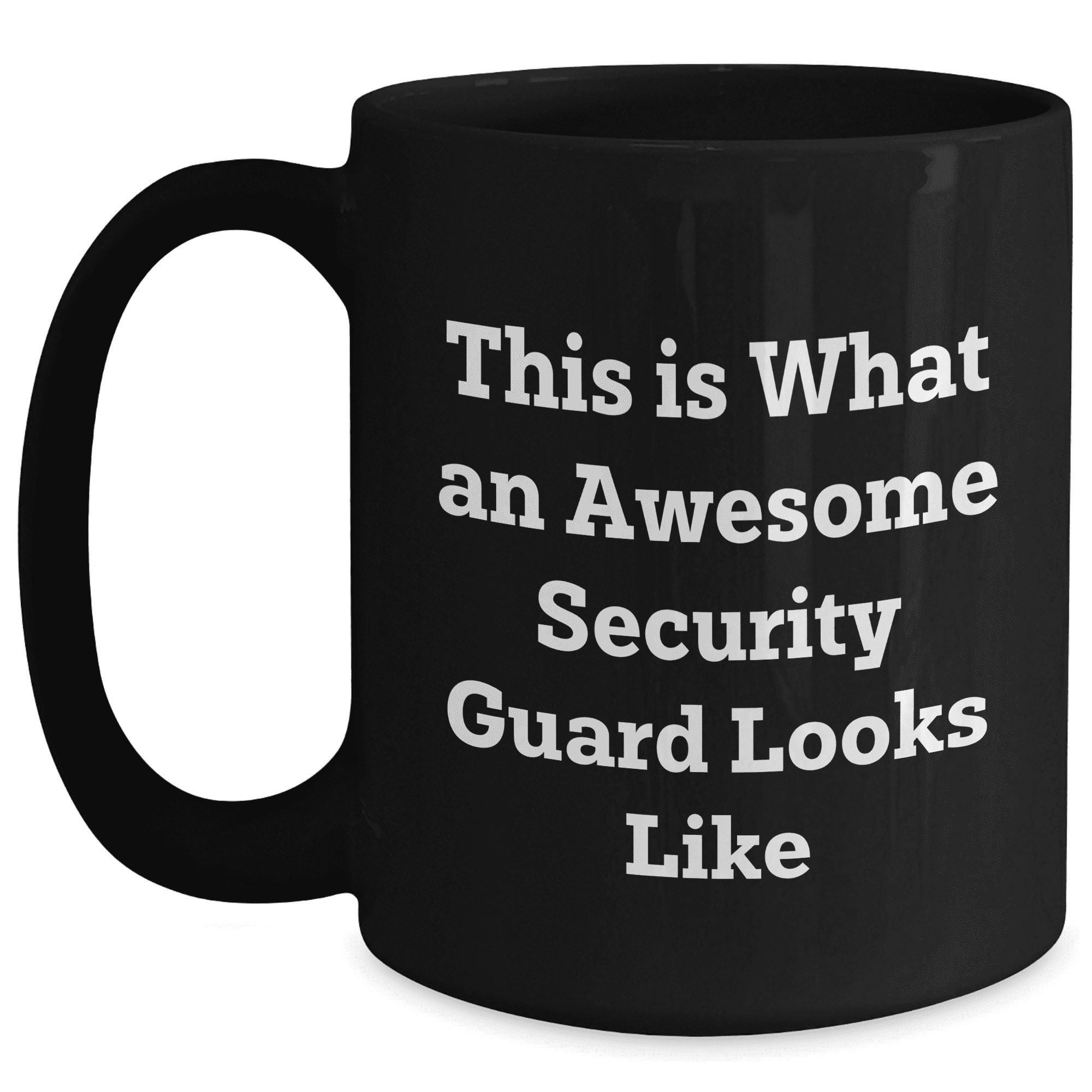 Funny Security Guard Graduation Gifts from Friends, Black Coffee Mug ...