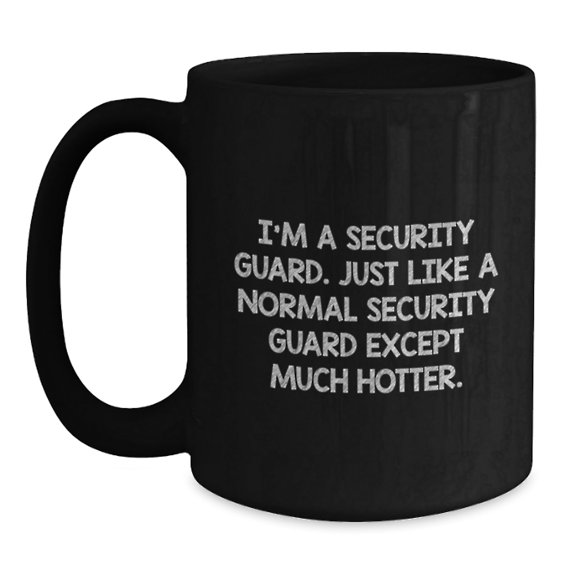 Funny Security Guard Humor Black Coffee Mug Gifts from Friends for ...