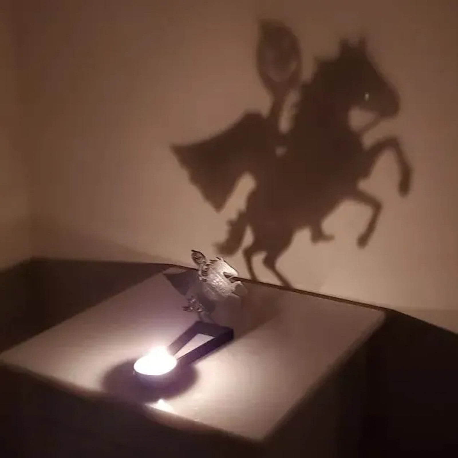 Funny Shadow Stand Candlestick Table Atmosphere Projection Ornament ...