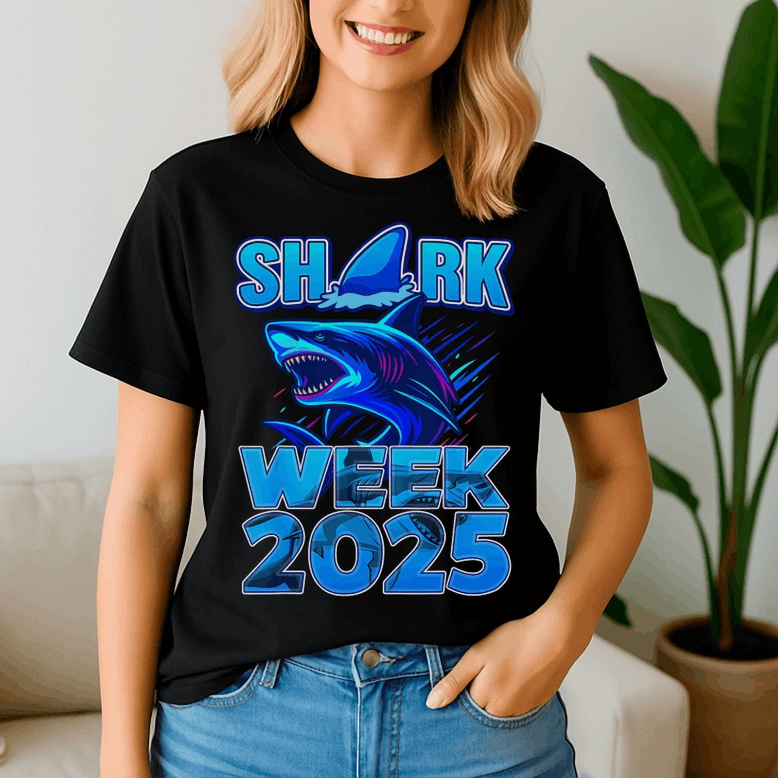 Funny Shark Week Shirt, Shark Lover Summer, Beach Vacation TShirt ...