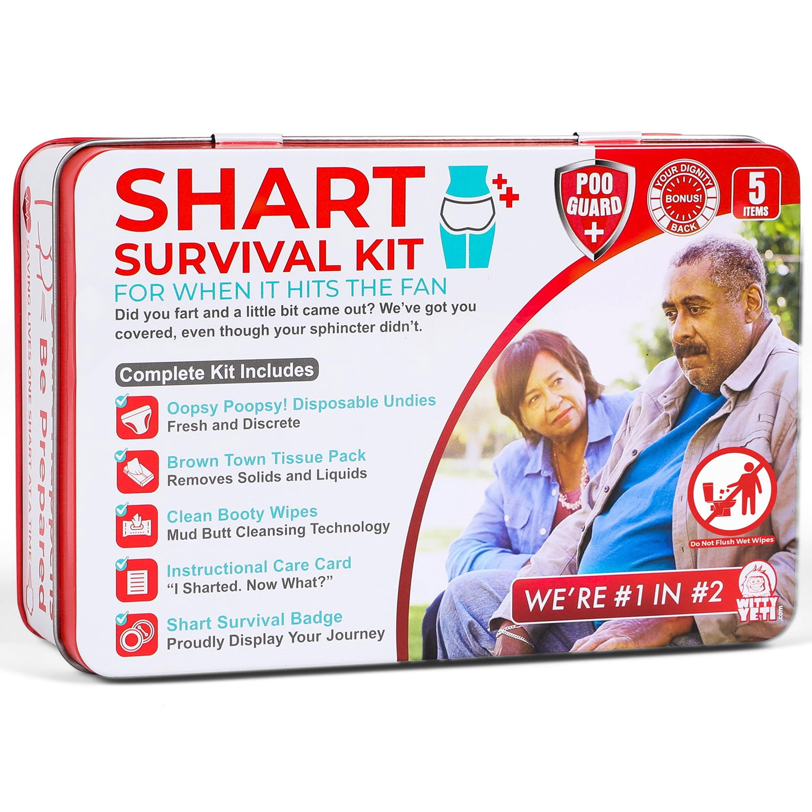 Funny Shart Survival Kit, Ultimate Poop Prank Gag Gift Set Contains Wet ...