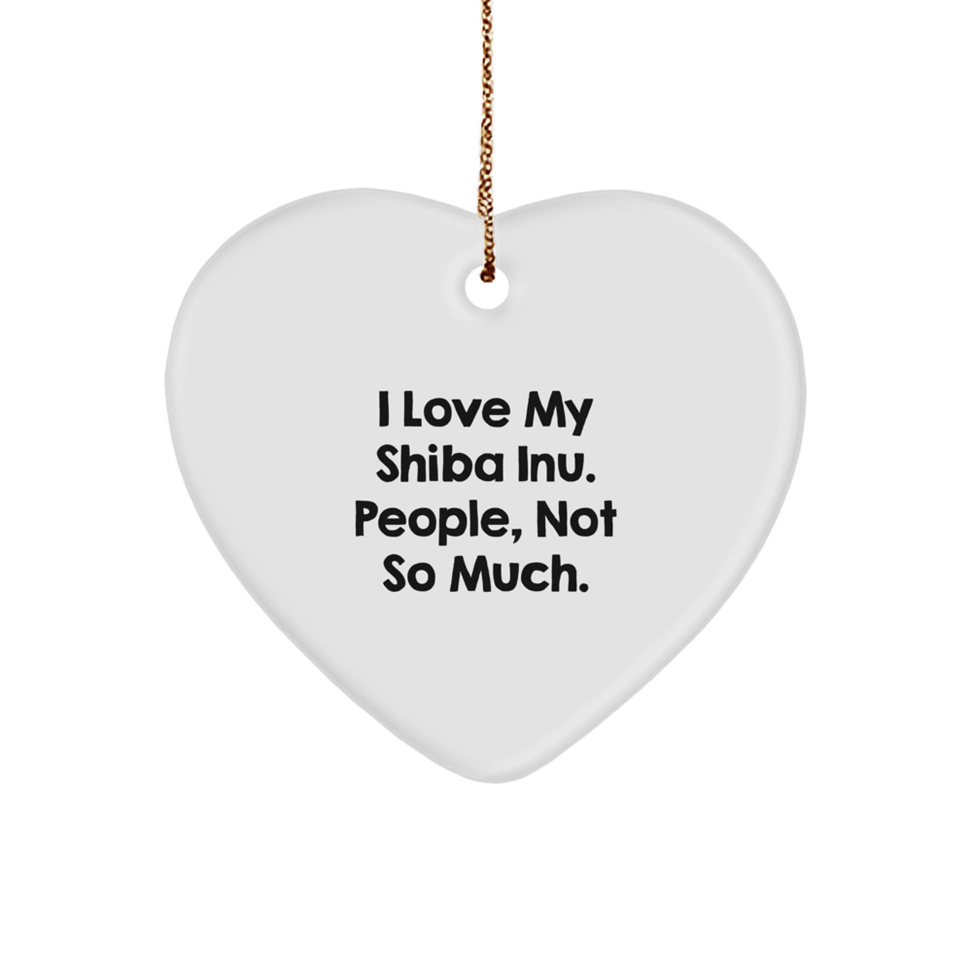 Funny Shiba Inu Dog Heart Ornament Gifts for Friends, Coworkers, Family ...