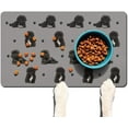 Funny Shih Tzu Dog Bowl Mat,Non Slip Dog Placemats Feeding Floor Mat ...