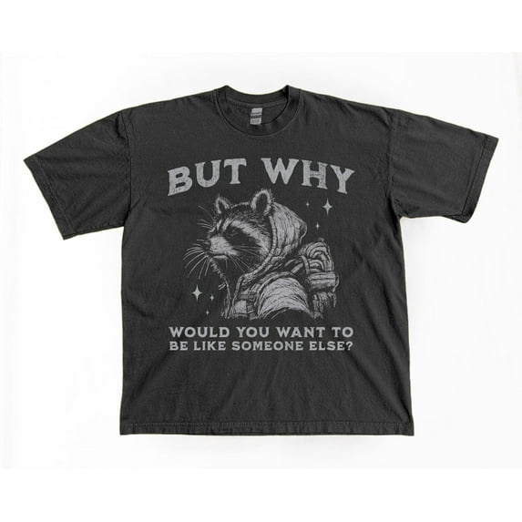 Funny Shirt, Raccoon T-Shirt, Y2K Retro Graphic Tee, Trendy Meme Shirt ...