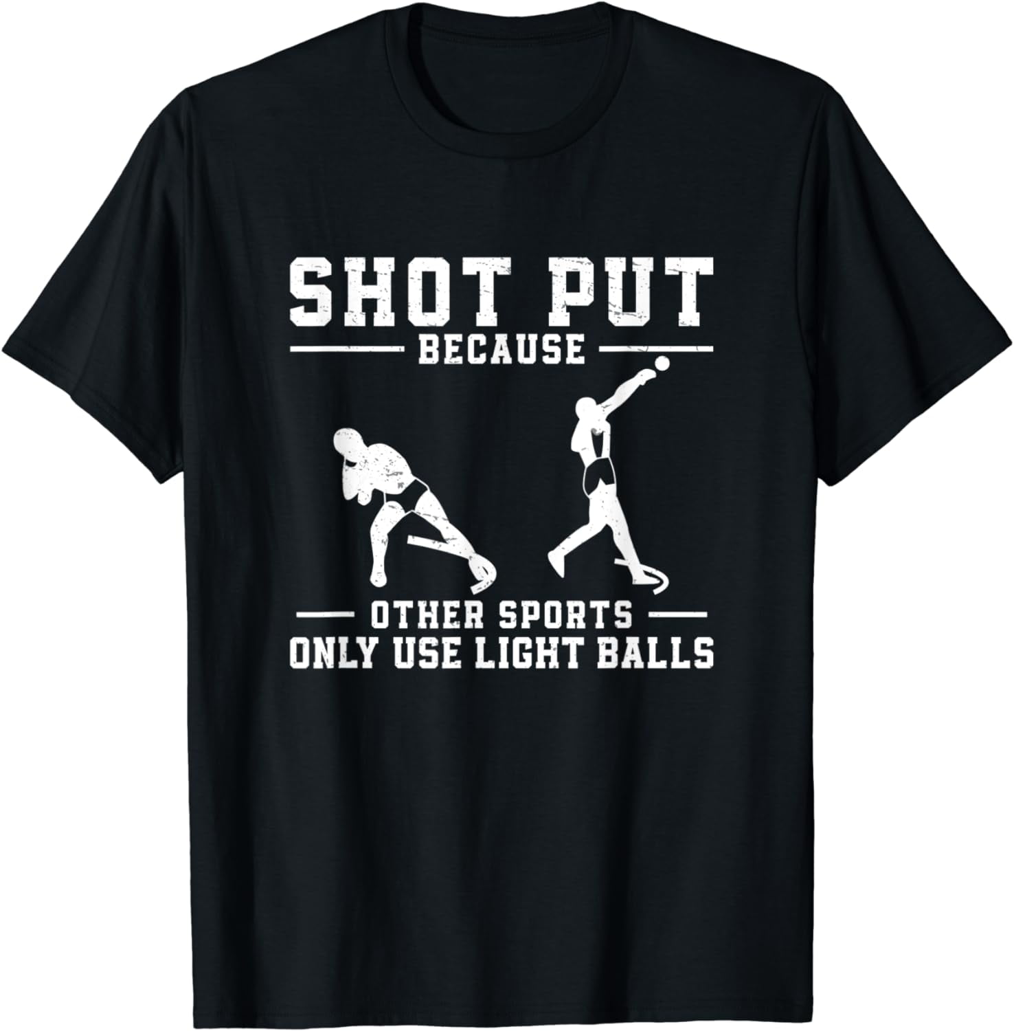 Funny Shot Put Joke Shot Putting A Shot Putter Field Athlete T-Shirt ...