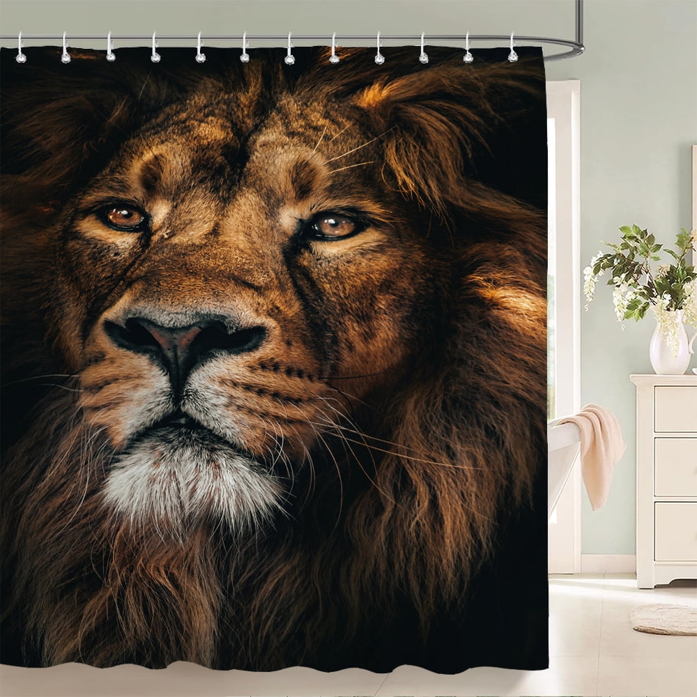 Funny Shower Curtain 3d Bath Curtains Monkey Orangutan Animal Printing ...
